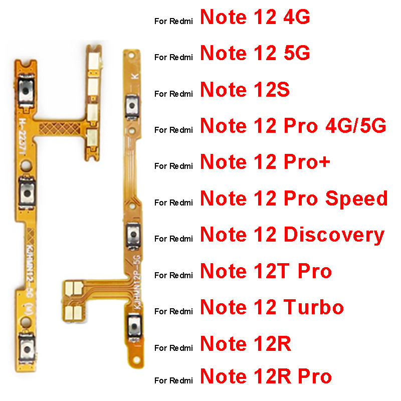 Jual Power Volume Flex Cable For Xiaomi Redmi Note 12 12T 12R 12S Pro ...