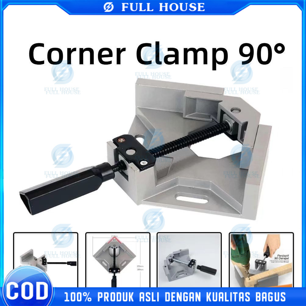 Jual Full House Corner Clamp Penjepit Sudut Frame Kaca Kayu 90 Derajat ...