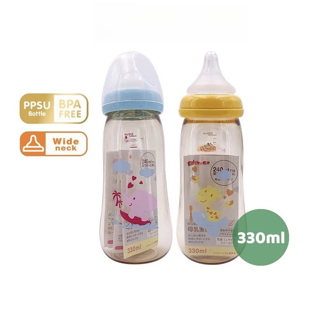 Jual Disney 330ml Botol Susu PPSU Wide Neck Mickey Minnie Pooh Snoopy ...