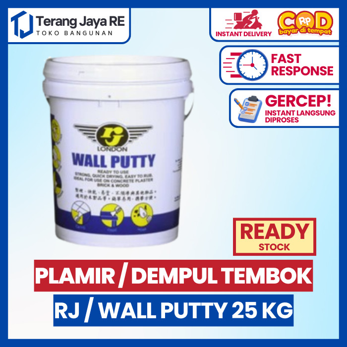 Jual Plamir Dempul Tembok Wall Putty Rj - 25 kg | Shopee Indonesia