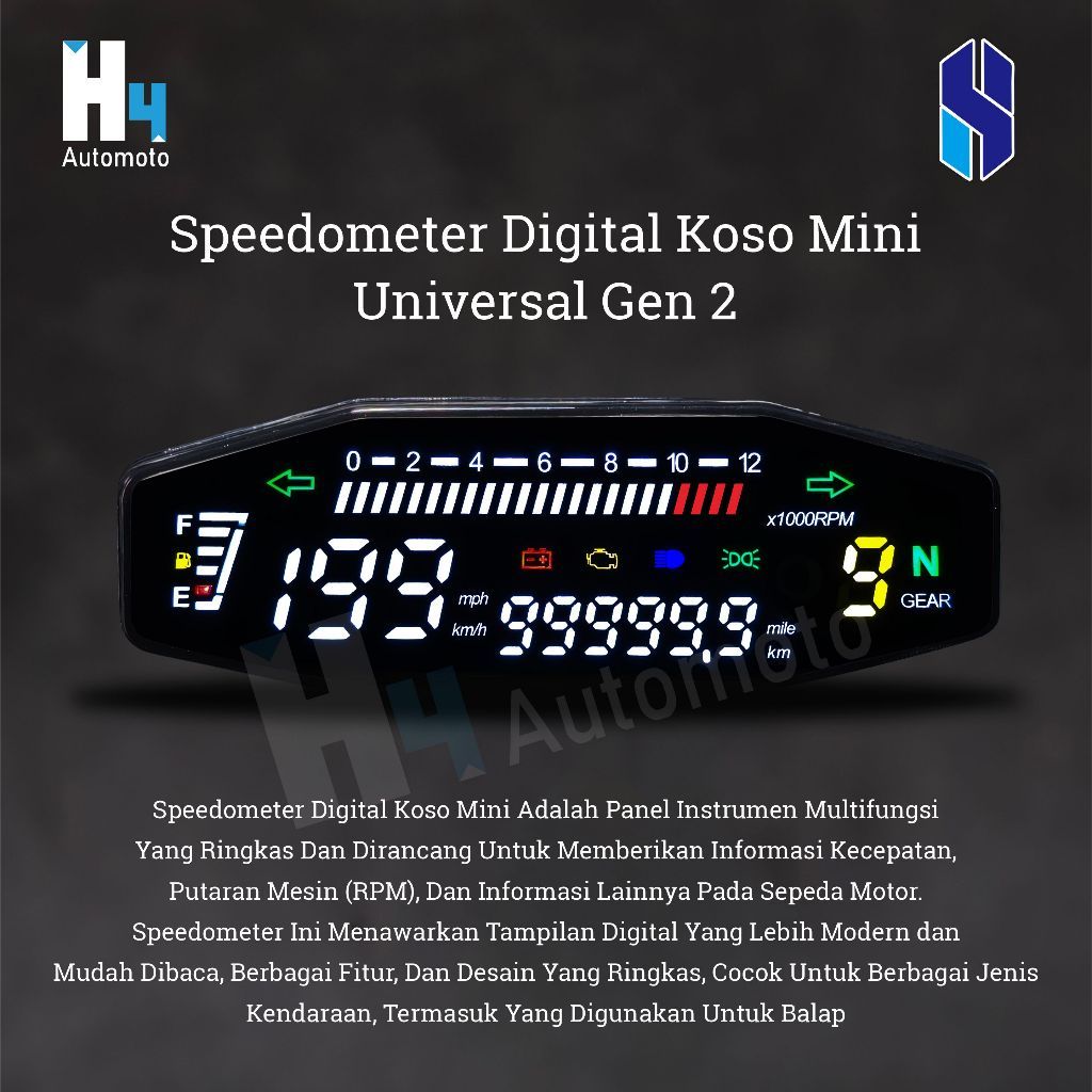Jual Speedometer Digital Koso Mini Speedometer KTM SX KTM XC KTM Mini ...