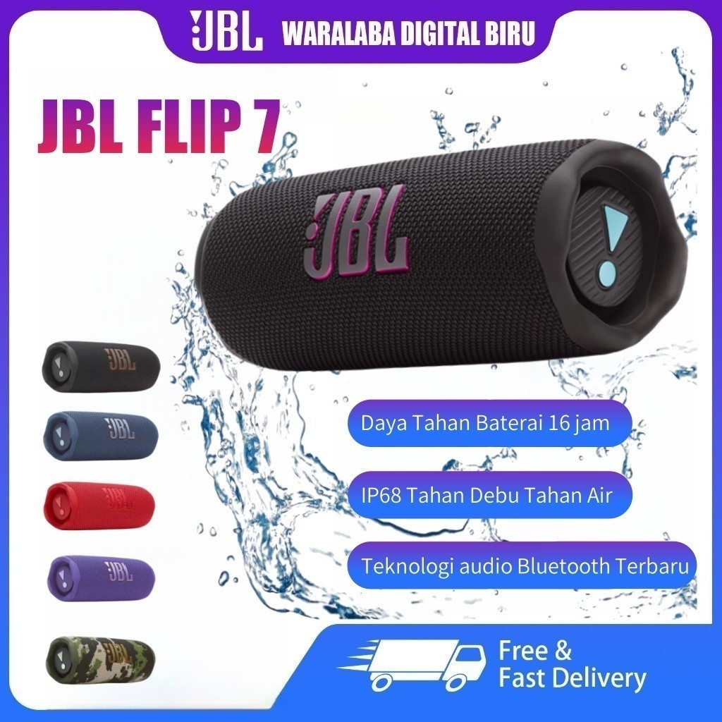 Jual JBL Flip 7 Waterproof Portable Bluetooth Speaker Ims Garansi ...