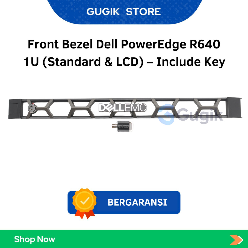 Jual Front Bezel Dell PowerEdge R640 1U (Standard & LCD) – Include Key ...