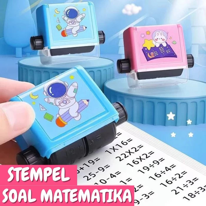 Jual Stempel Roll Matematika Model Scrollable Refillable ABS Kapasitas ...