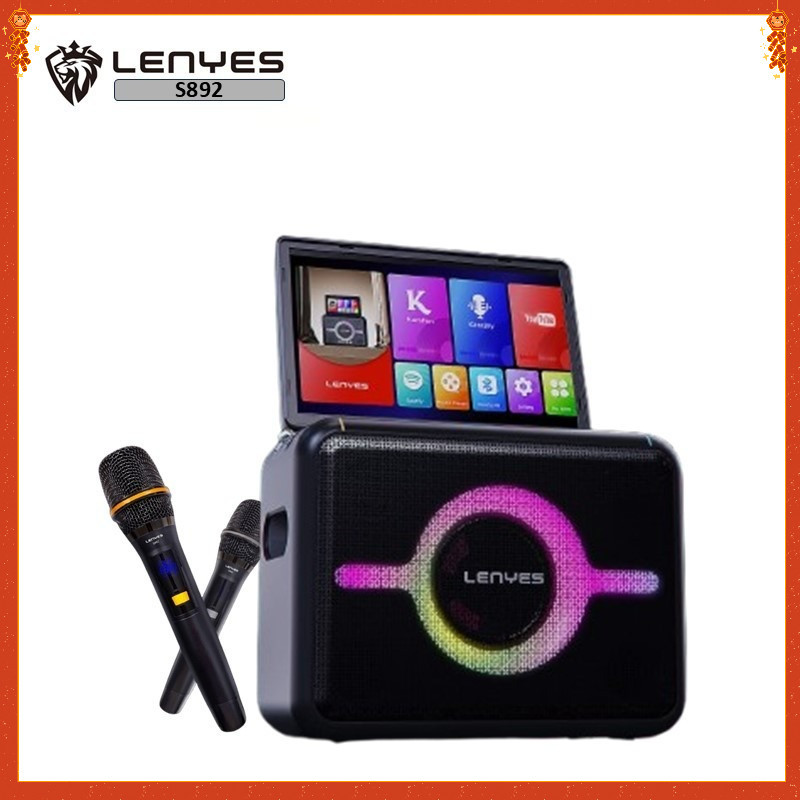 Jual LENYES S892 300W KTV Smart Wireless Speaker + Microphone Karaoke ...