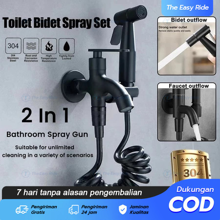 Jual 1 Set Jet Shower Closet / Kran Cabang Shower 2 Dan Jet Washer ...