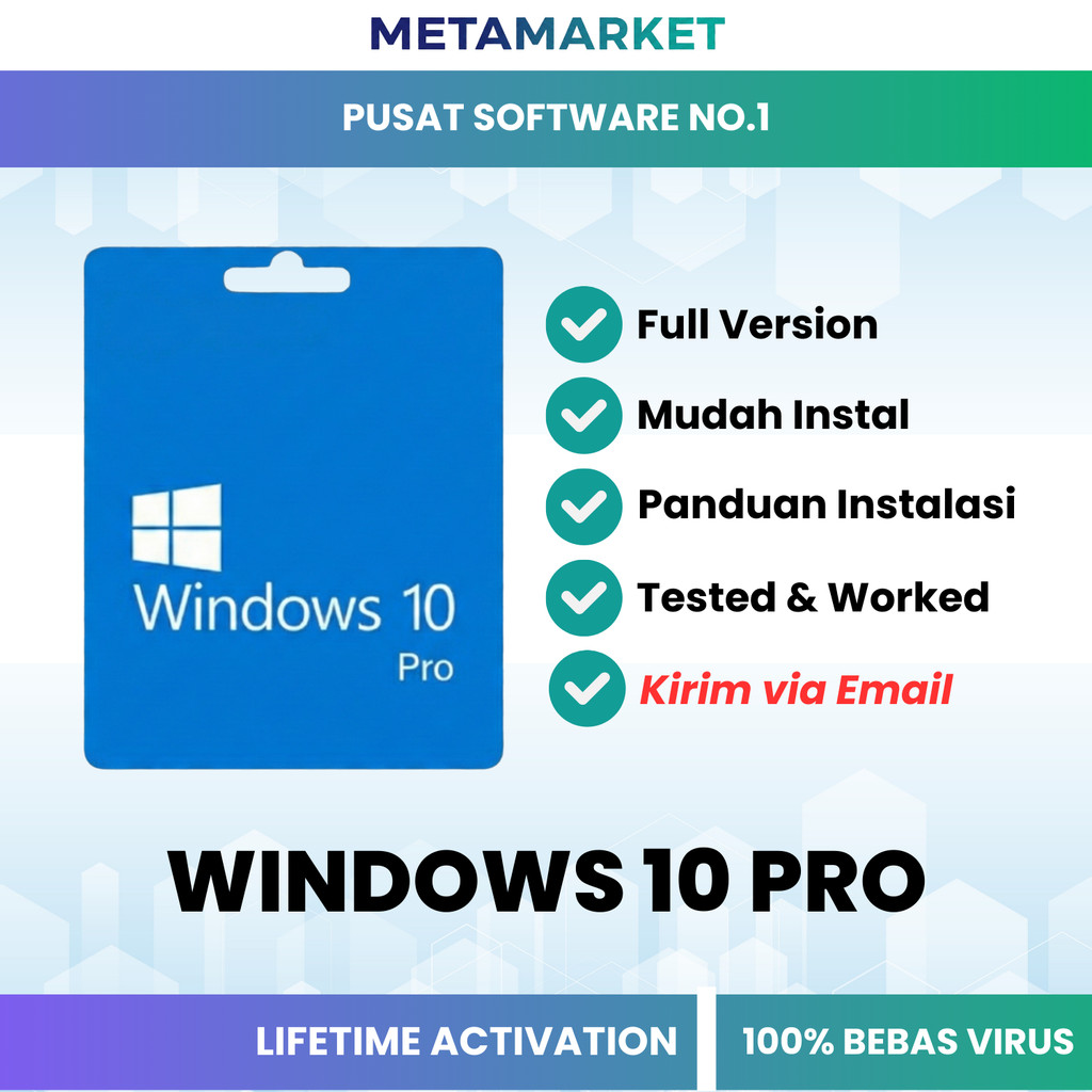 Jual Windows 10 Pro 64-Bit ISO + Activation File (Full Version ...