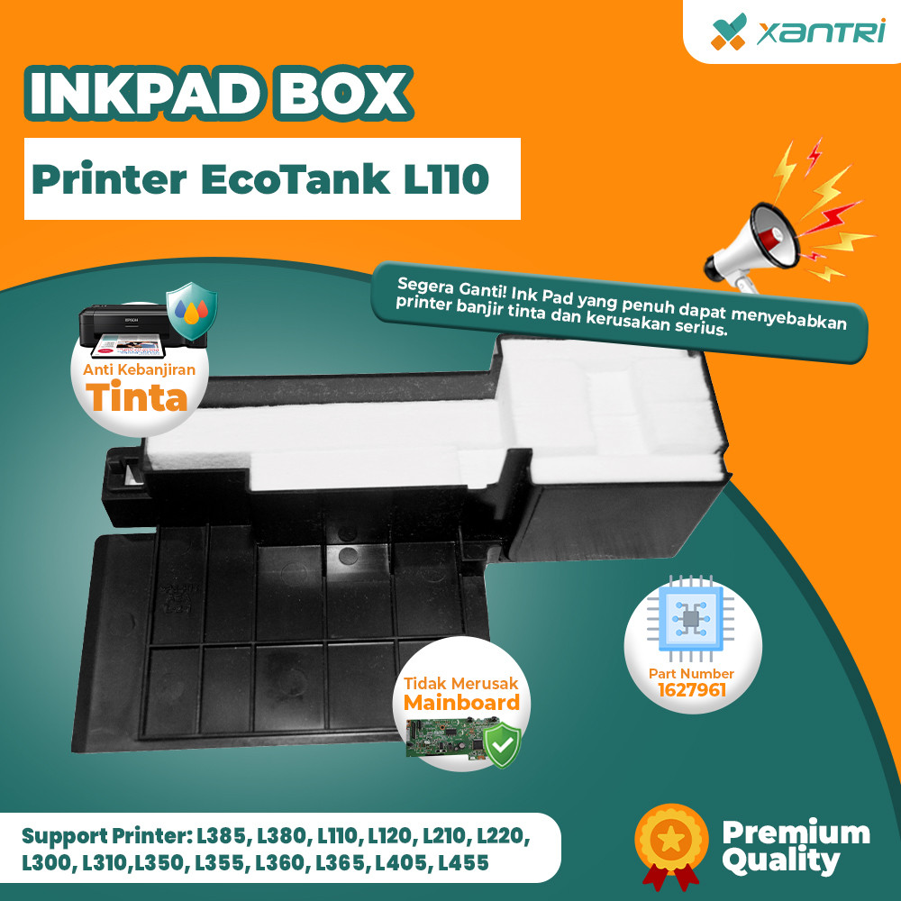 Jual Xantri - Busa Ink Pad L1110 L1210 Bantalan Tinta L3210 L3110 ...