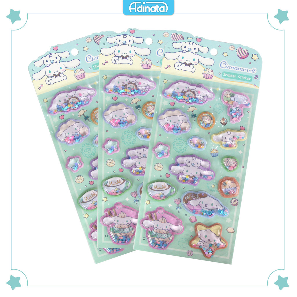 Jual Cinnamoroll Water Shaker Stickers 2517-6110 - Adinata / Sticker ...