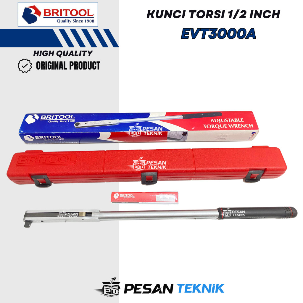 Jual Kunci Torsi 1/2 inch Torque Wrench EVT3000 BRITOOL EVT3000A ...