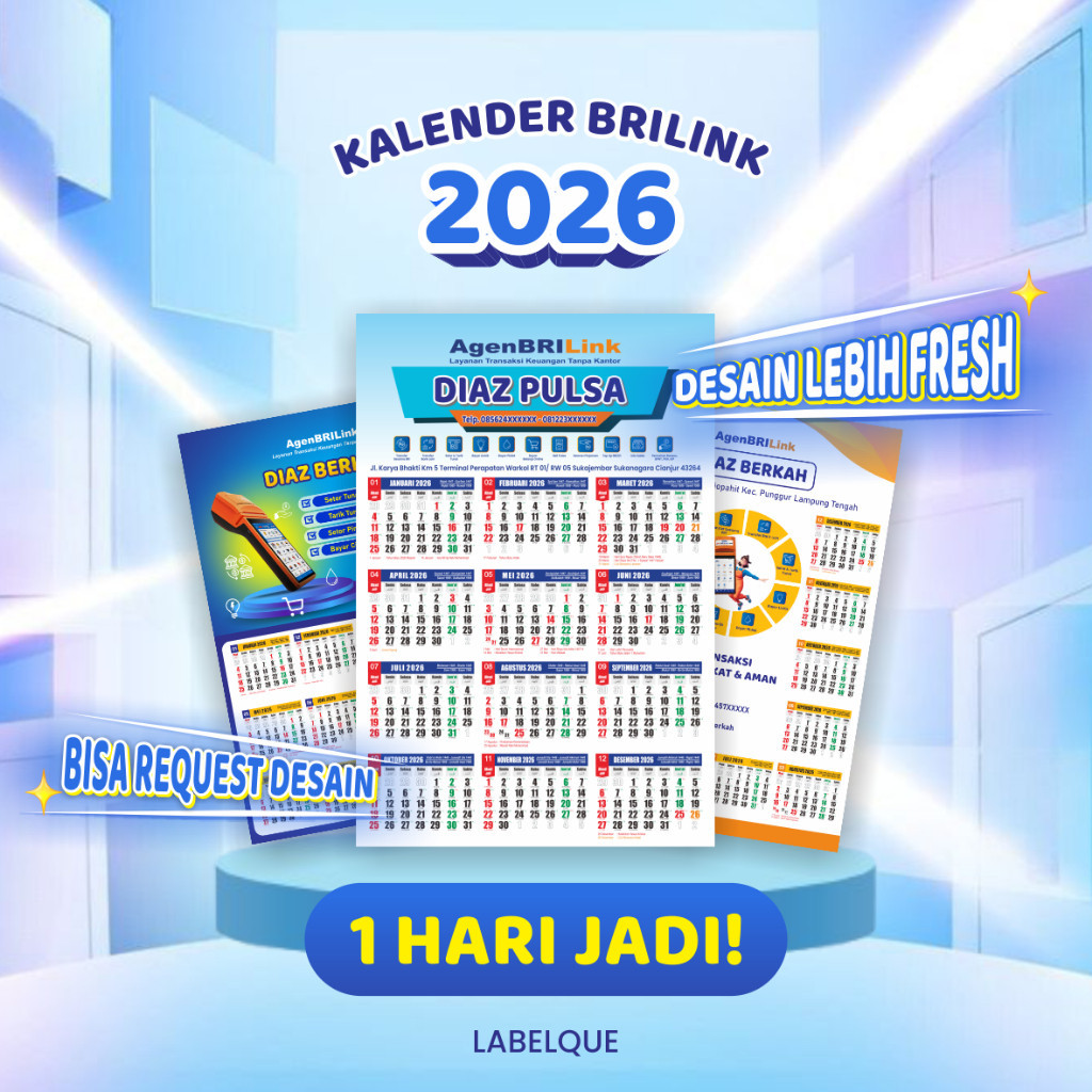 Jual 1 HARI JADI BISA REQUEST DESAIN - Kalender Dinding Agen Brilink ...