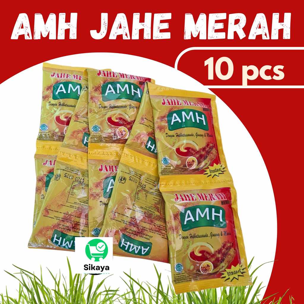 Jual AMH Jahe Merah Sachet Isi 10 | Minuman Hangat | Praktis & Enak ...