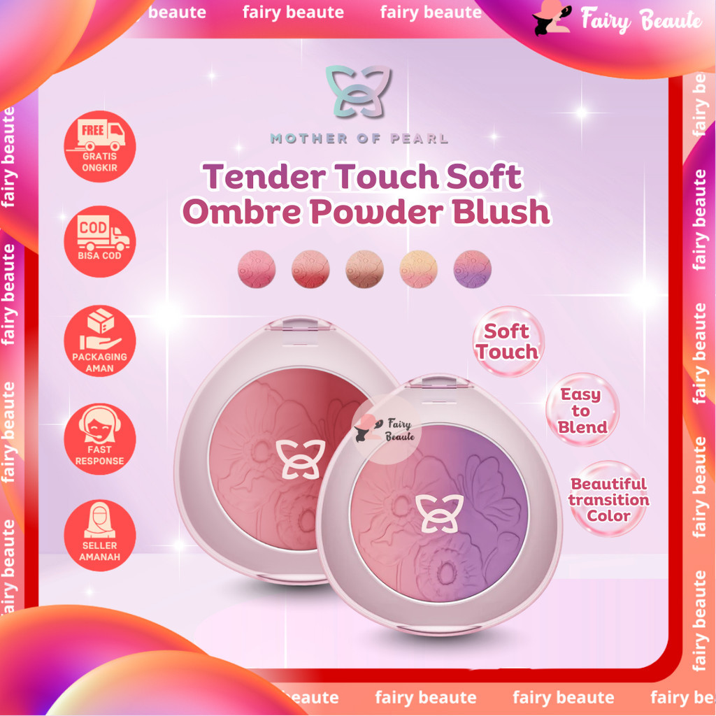 Jual MOP Mother Of Pearl - Tender Touch Soft Ombré Powder Blush BPOM ...