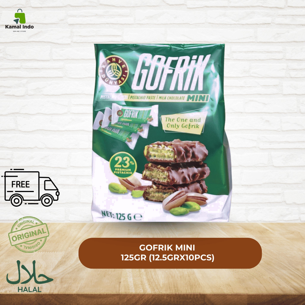 Jual GOFRIK MINI 125gr Wafer Cokelat Susu dengan Pasta & Potongan ...