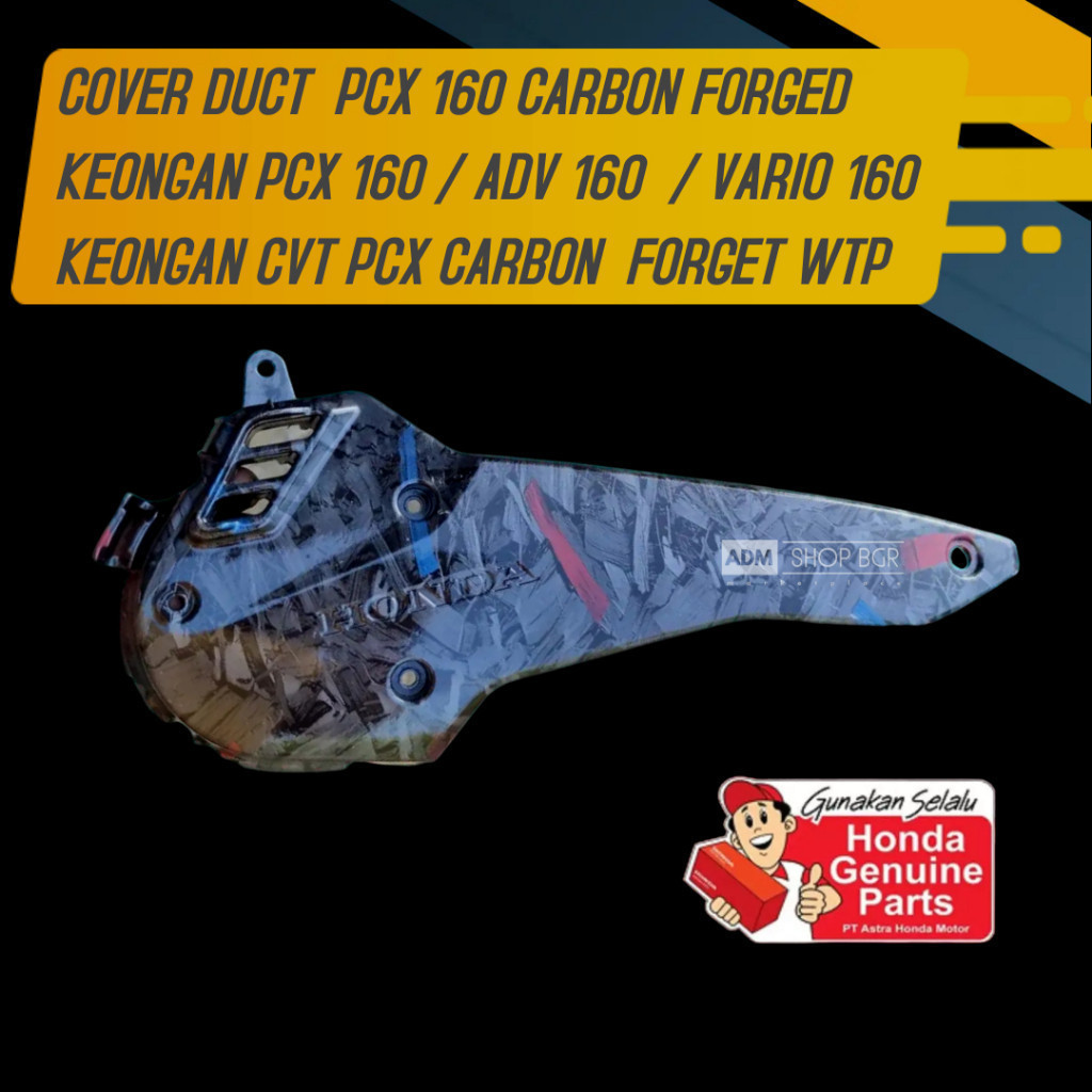 Jual COVER DUCT DUK PCX 160 CARBON FORGED KEONGAN PCX 160 / ADV 160 ...