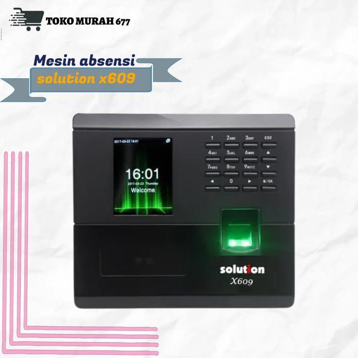 Jual Mesin Absensi Wajah Solution X609 Fingerprint | Shopee Indonesia
