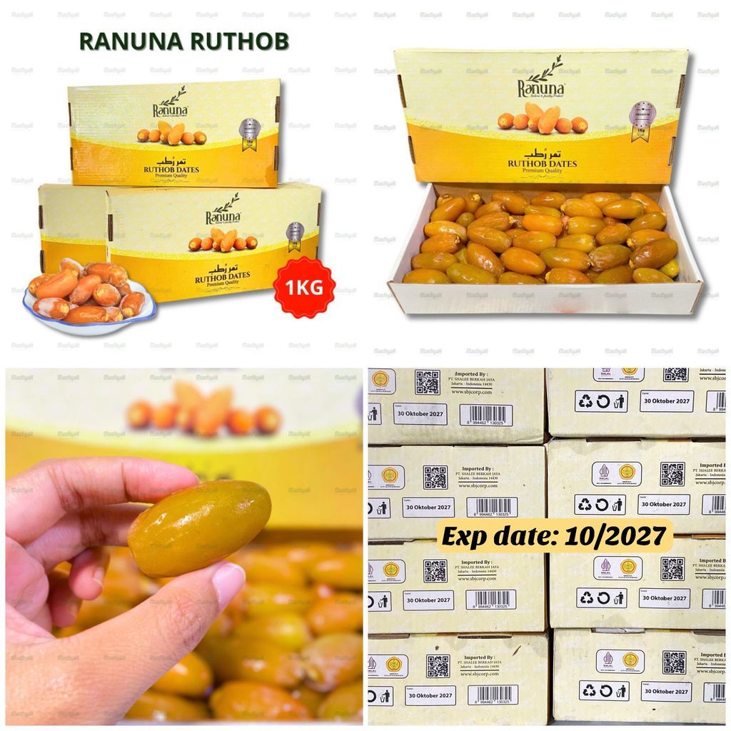 Jual KURMA RANUNA RUTHOB 1KG RUTOB 1KG KURMA TURHOB RANUNA KURMA MUDA ...