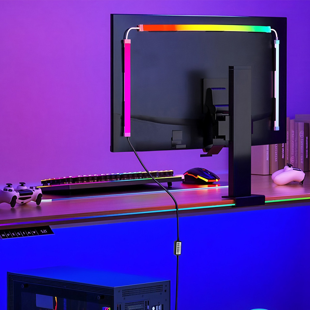 Jual 24 27 32 34 inch Screen Gaming Amosphere LED Strip Ambient Smart ...