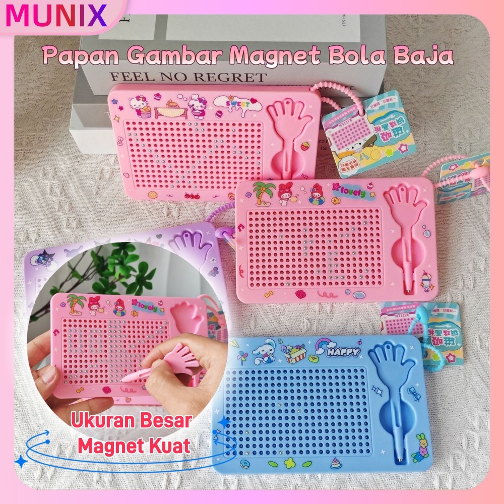Jual Mainan Edukasi Anak Magnetik - Papan Gambar Bola Baja, Gantungan ...