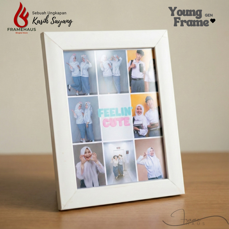 Jual Frame Haus - Cetak Foto LED Anniversary Gift Estetik Pigura Wisuda ...