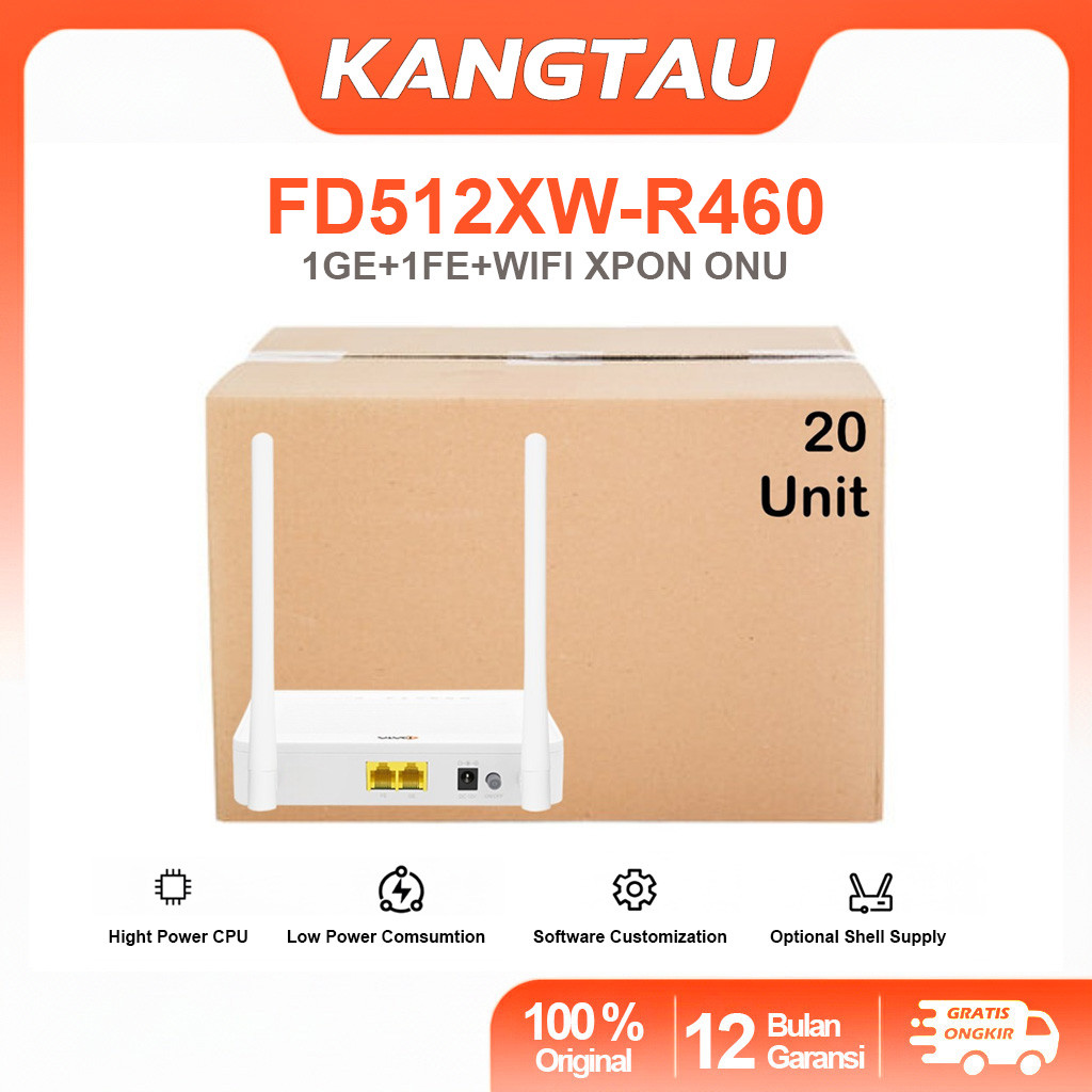 Jual 1 BOX Isi 20 Unit C-DATA FD512XW-R460 XPON ONU 1GE 1FE WIFI GPON ...