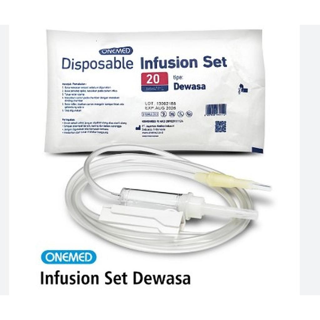 Jual Infus Set Dewasa Onemed Selang Infus Alat infus Infusion | Shopee ...