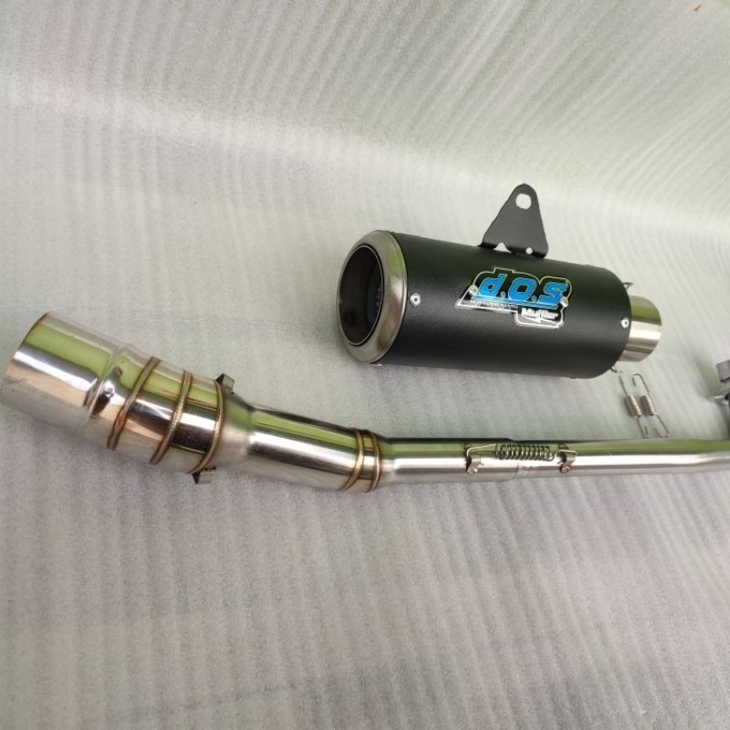 Jual KNALPOT RACING DOS RACING EXHAUST GP1 BLACK ALL MOTOR BEBEK ...