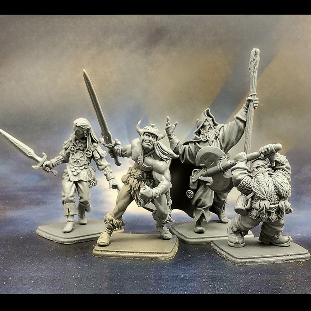 Jual Resin Model figure, GK, VicioLitchmyre Dungeon, 4 figure, Fantasy ...