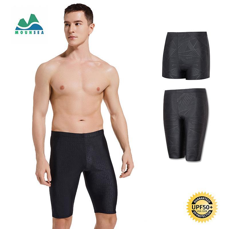 Jual Mounsea European and American style men's swim trunks, beach and ...