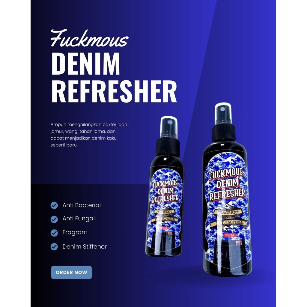 Jual Refresher Denim/Perawatan Denim Fuckmous 250ml Kualitas Premium ...