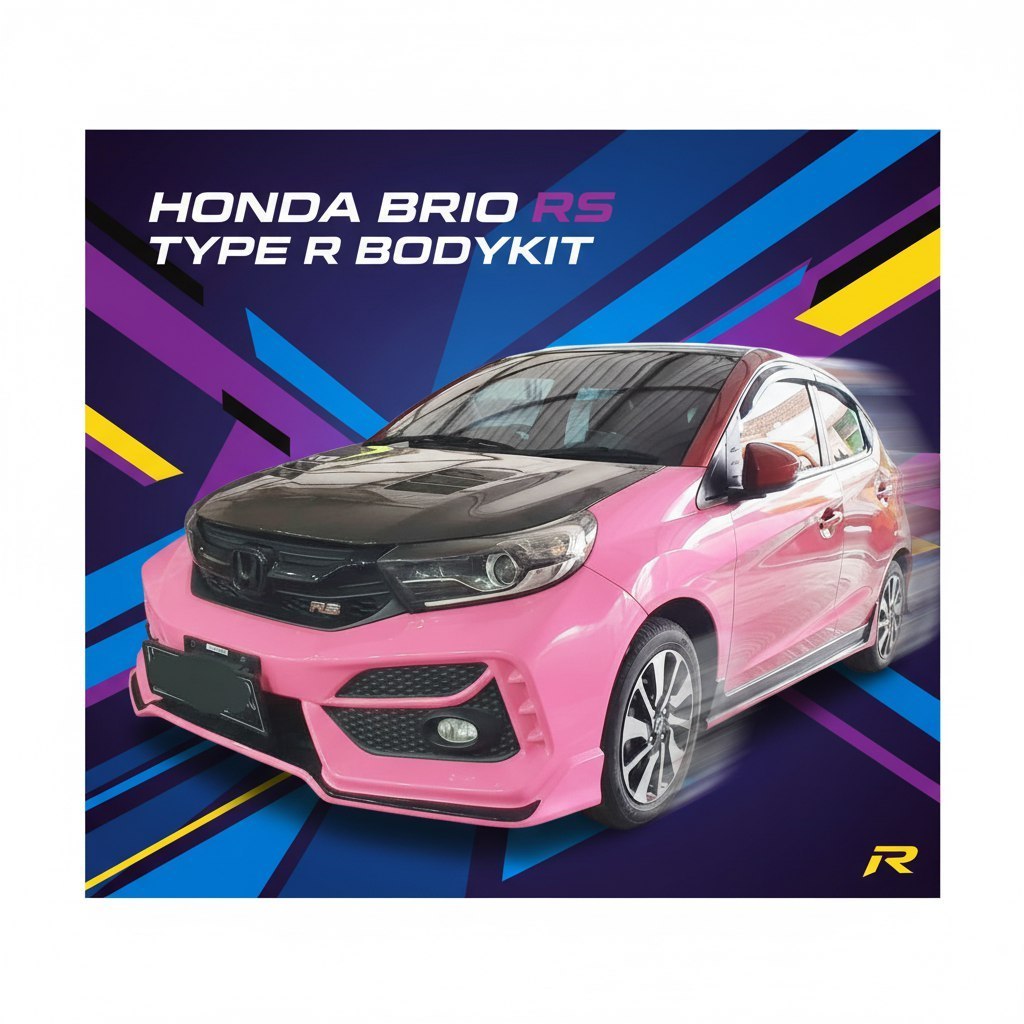 Jual bodikit BODYKIT NEW BRIO CUSTOM TURBO BODY KIT BRIO 2018 2019 2020 ...