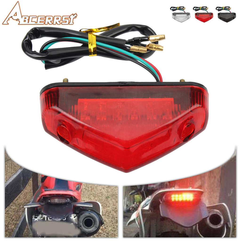Jual ATV UTV Motorcycle 12V Universal LED Tail Light License Plate ...