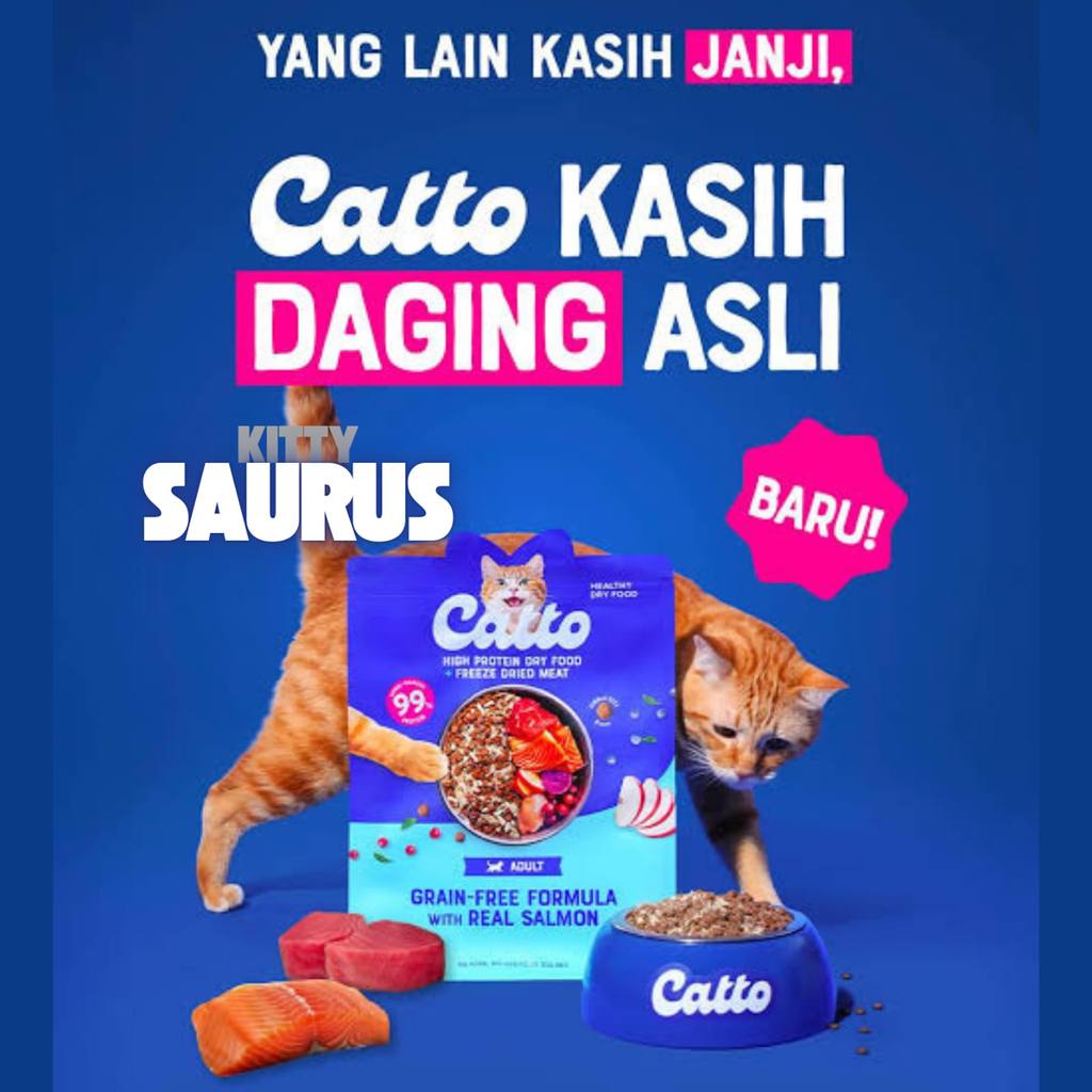 Jual CATTO CAT FOOD DRY FOOD 1 KG ALL VARIAN EXP AMAN | Shopee Indonesia