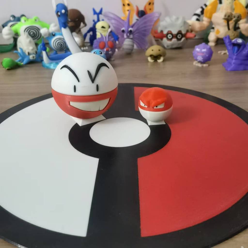 Jual Pokemon Anime Figures Electrode Voltorb Proportion World 1:20 y 3d ...