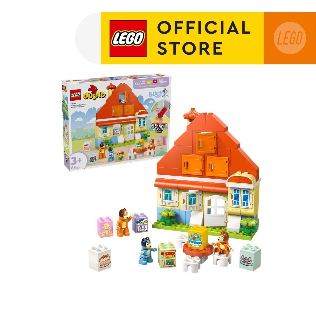 Jual LEGO DUPLO 10459 Bluey's Family House with Memory Game (83 Pieces ...