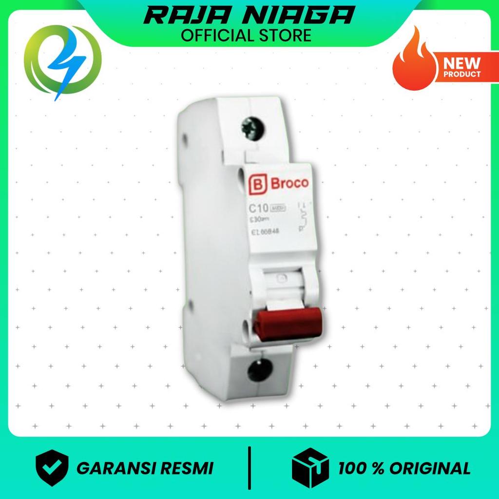 Jual MCB 1 PHASE 10 AMPERE MERK BROCO. BREAKER | Shopee Indonesia