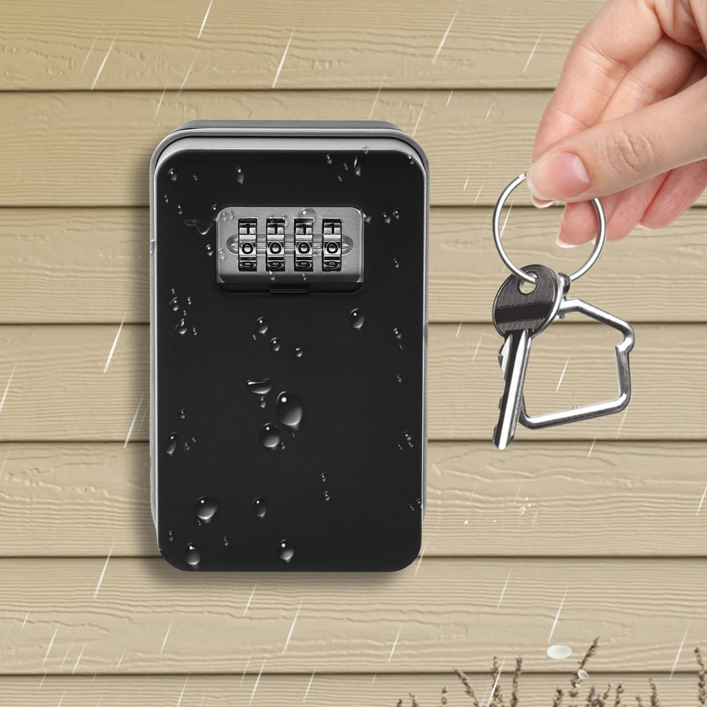 Jual Wall Mounted Key Lock Box Weatherproof Combination Key Box with ...