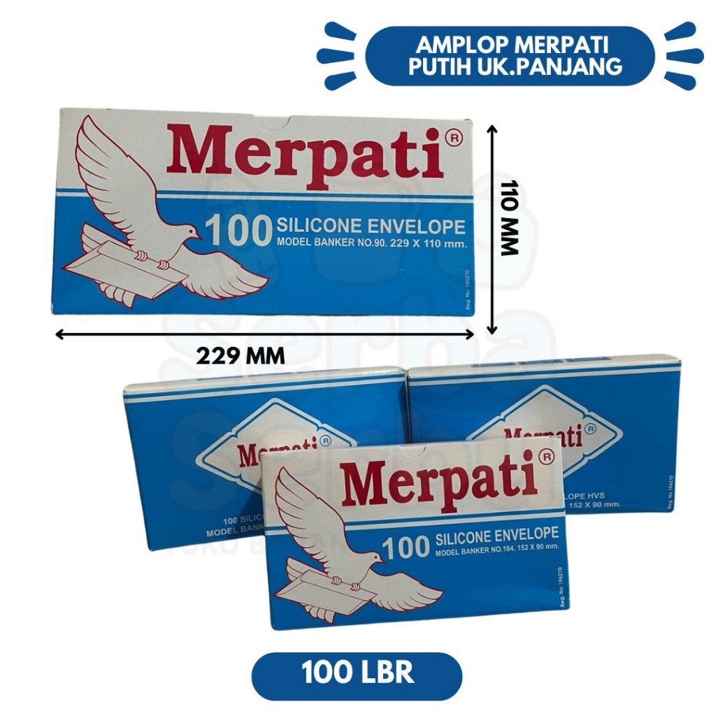Jual SSM - Amplop Merpati Putih PANJANG Isi 100 Lembar – Amplop Surat ...