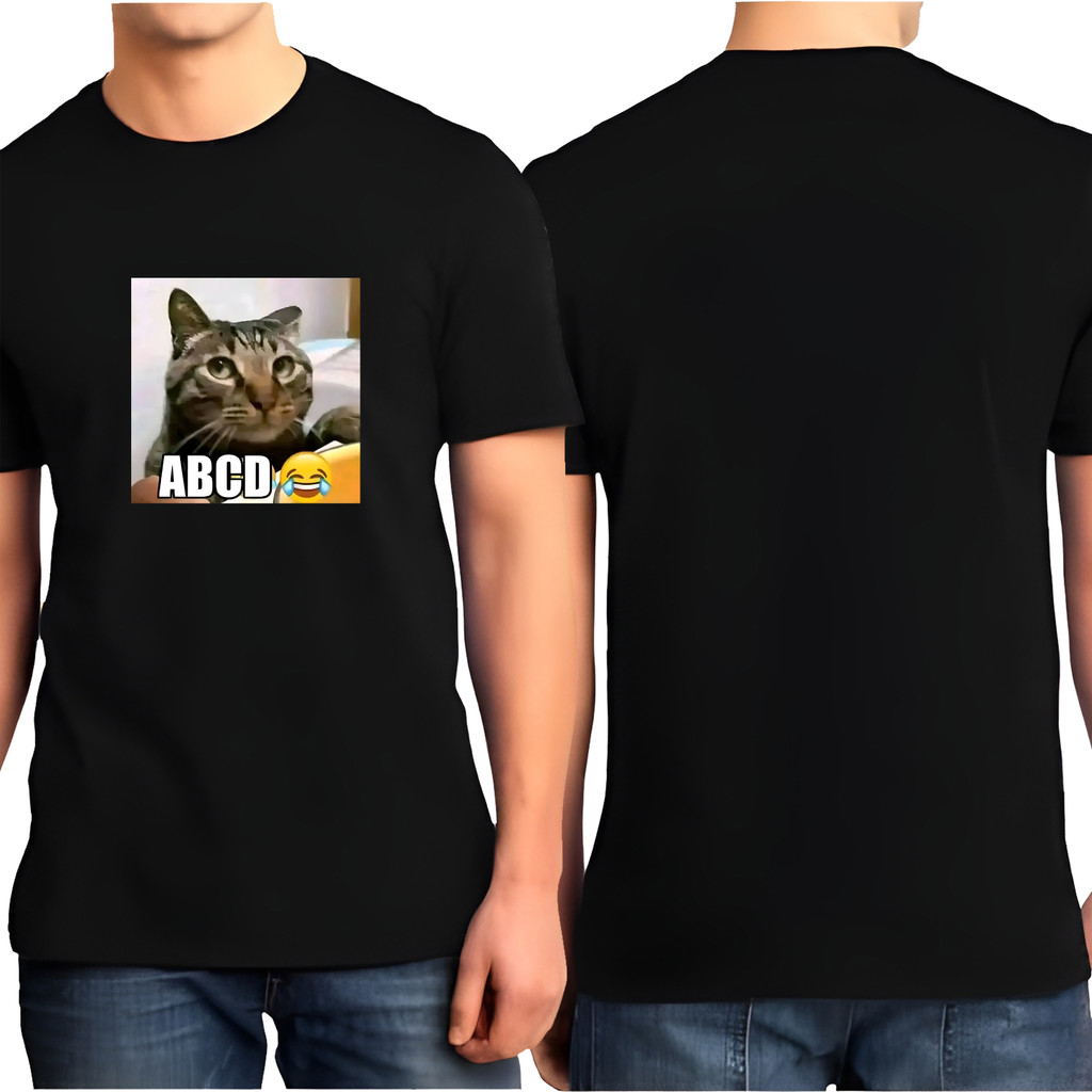 Jual Kaos MEME KUCING ABCD DAN KUCING BANANA NANGIS | Desain DTF Pria ...