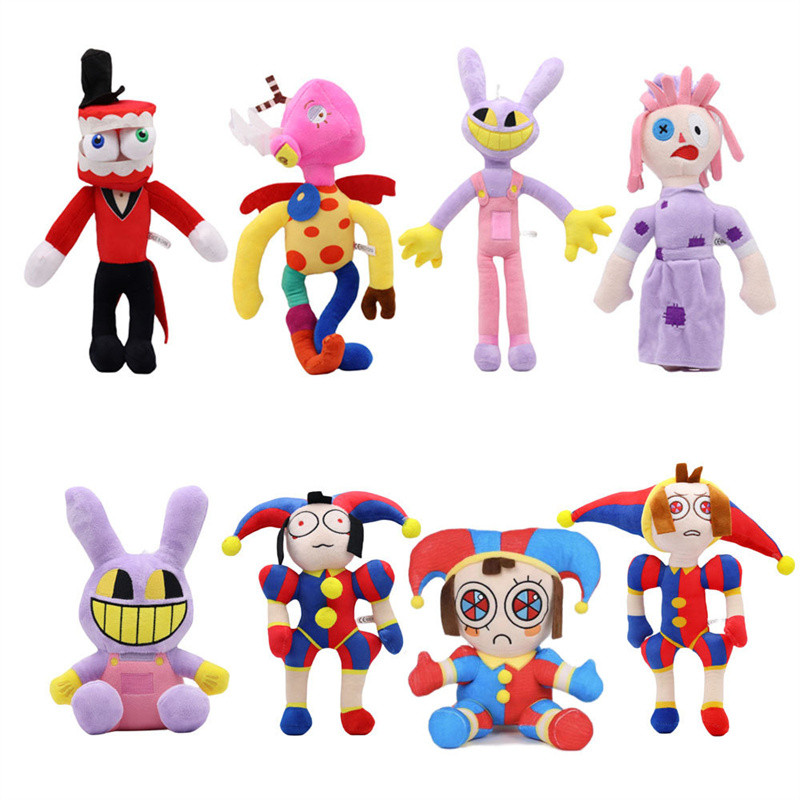 Jual The Amazing gital Circus Plush Toy Pomni and Jax Plushie Dolls ...