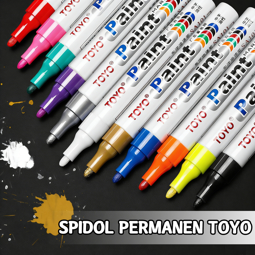 Jual Spidol Ban TOYO Spidol Cat Ban Permanen Tersedia Berbagai Warna ...