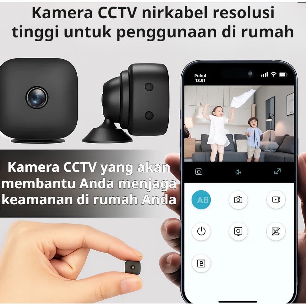 Jual [Night Vision Jernih] Kamera Mini CCTV 1080P Wifi Camera Mini Spy ...