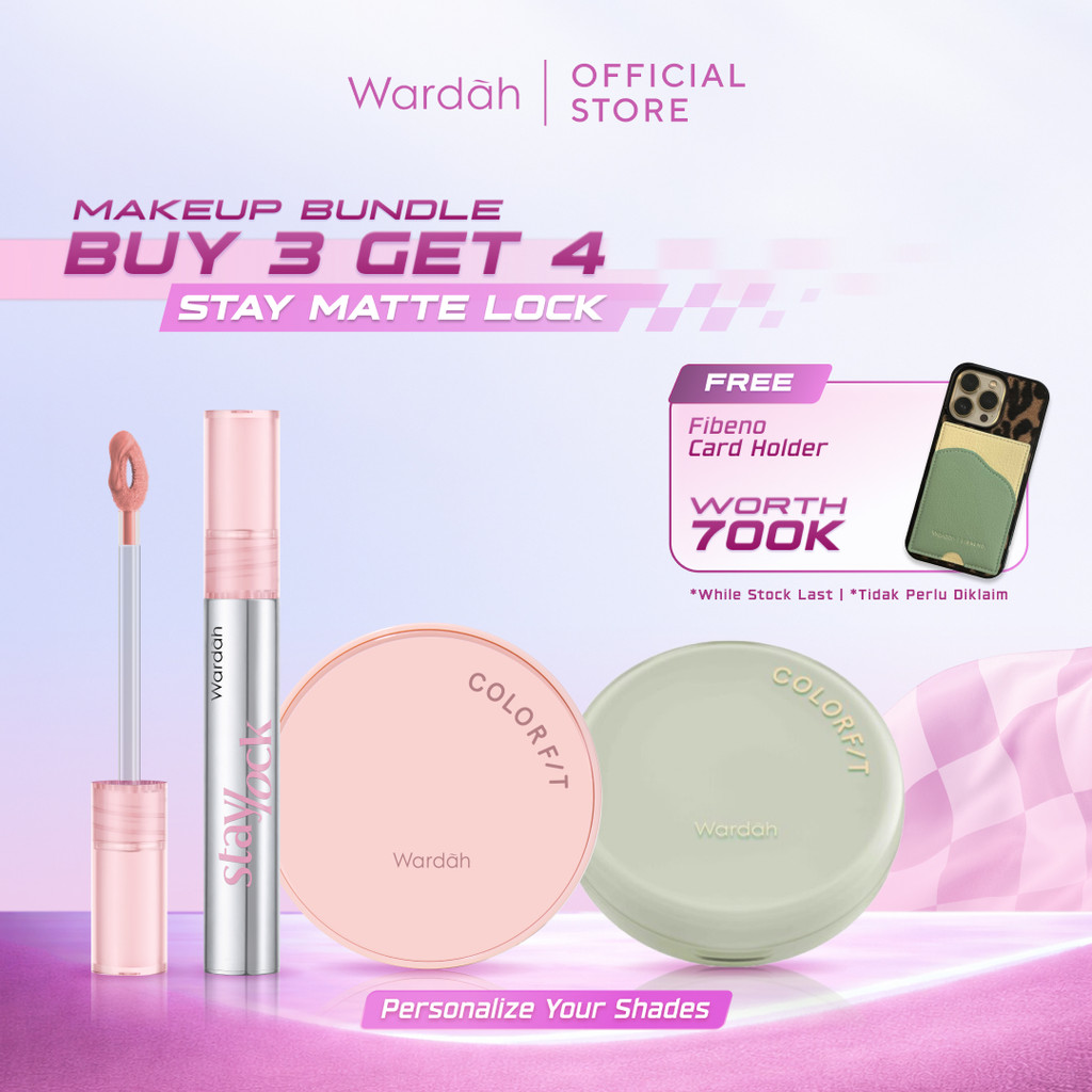 Jual WARDAH Stay Matte Lock - Staylock Lip Matte + Colorfit 5D Blur ...