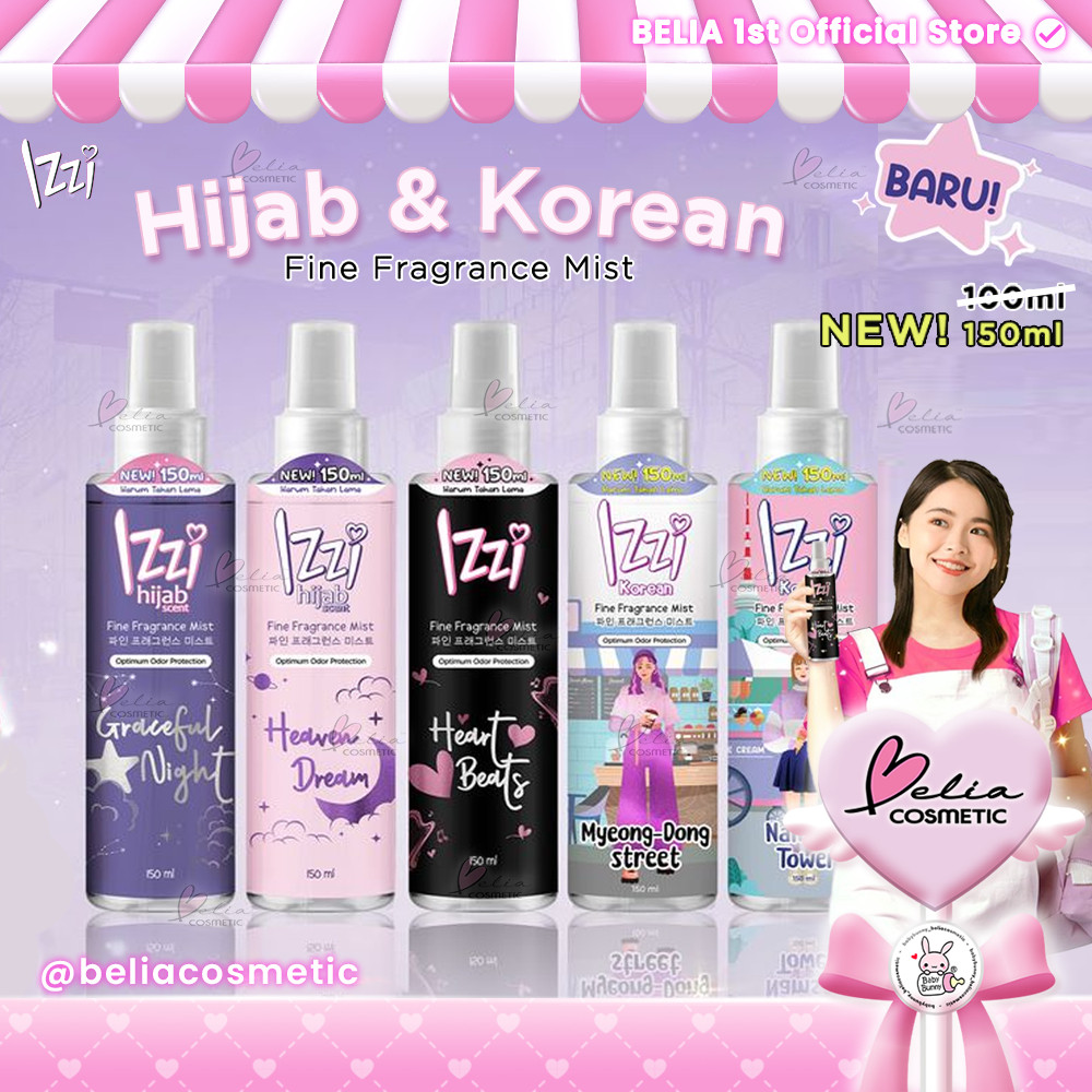 Jual BELIA IZZI Fine Fragrance Mist 150ml | Parfum Wanita Hijab ...