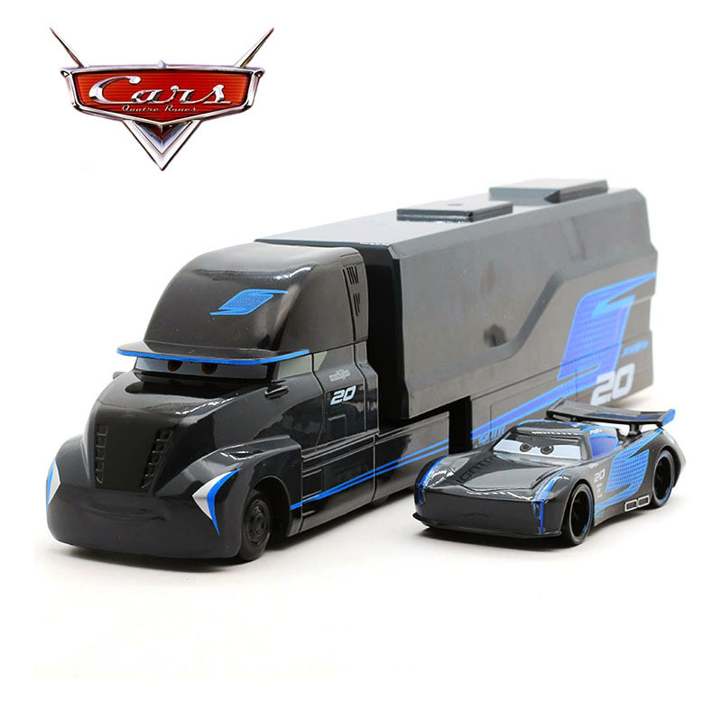 Jual Cars 3 Movie Jackson Storm Cruz Ramirez Transporter Truck Set e ...
