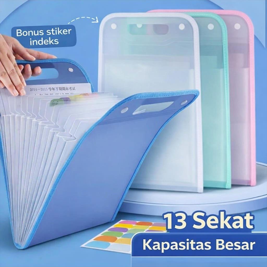 Jual Map Dokumen A4 13 Sekat | Folder Arsip Expanding File | Map Surat ...
