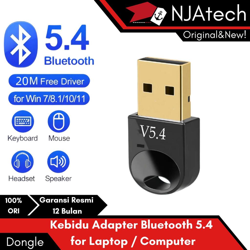 Jual Kebidu Adapter Bluetooth 5.4 USB Dongle Receiver Transmitter untuk ...