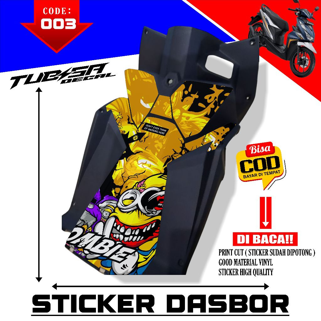 Jual Stiker Tangpad-Dashboard Beat Deluxe 2020/2024 Sudah Terpotong ...