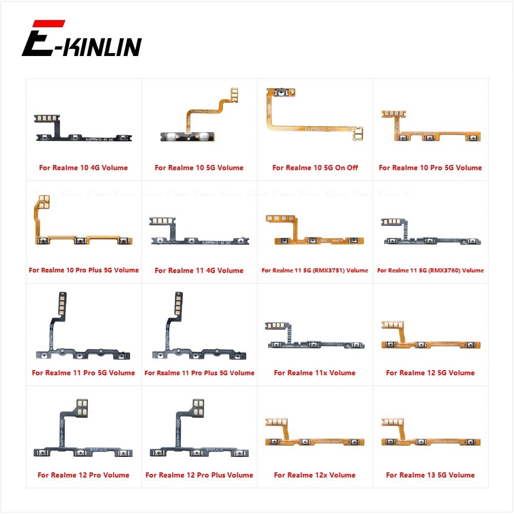 Jual For OPPO Realme 10 11 11x 12 12x 13 Pro Plus 4G 5G Side Power ON ...