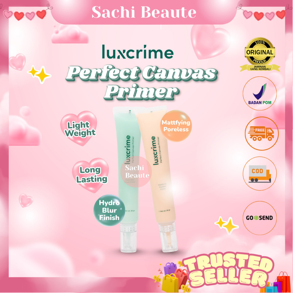 Jual Luxcrime Perfect Canvas - Mattifying Poreless Primer Hydro Blur ...